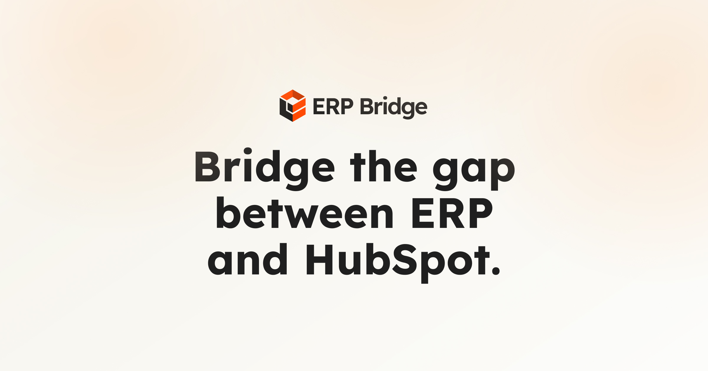 HubSpot ERP Integration made easy | ERP Bridge